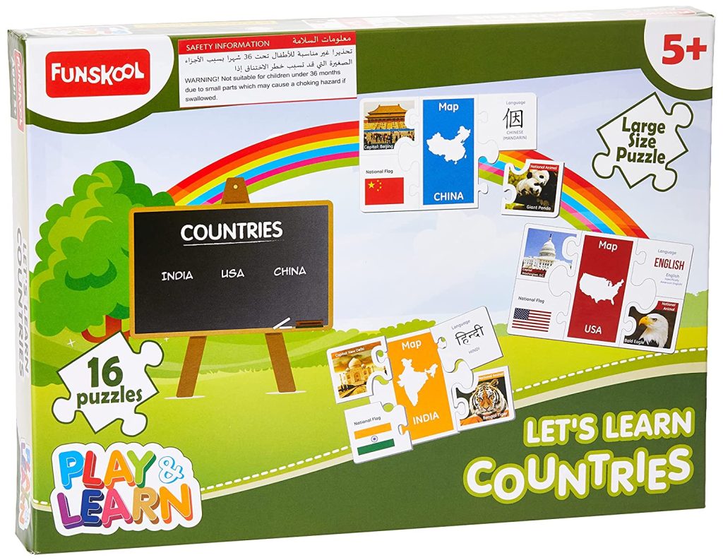 Funskool Let’s Learn Countries Puzzle – Kidhans